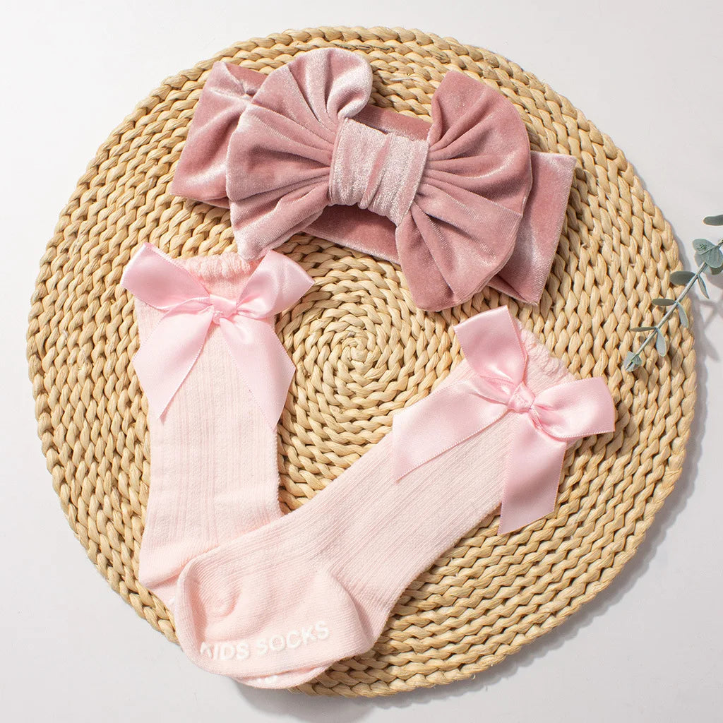 Velvet Headband Socks Set | RYAN AND REMI